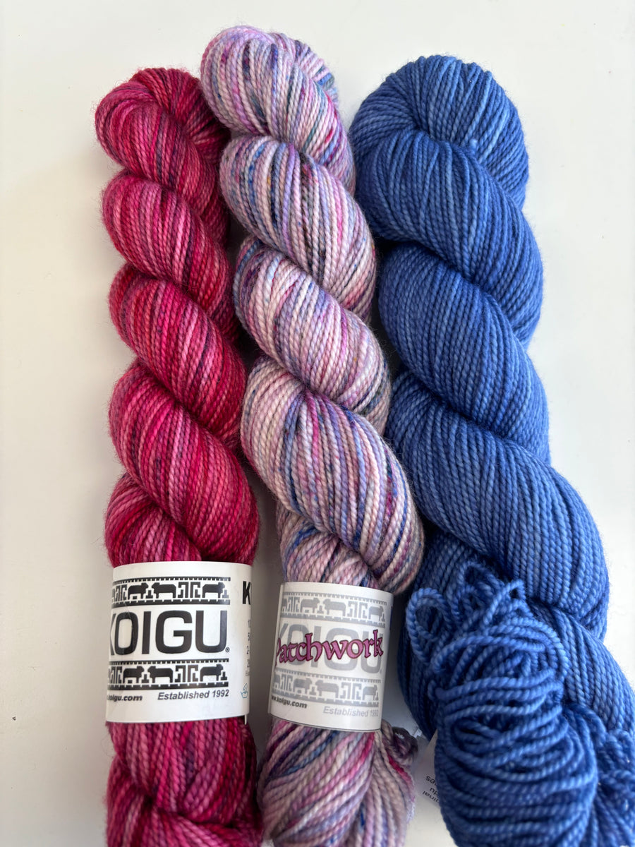 Koigu Linen Stitch kit | Shall We Knit?